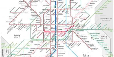 Warschau map - Karten Warschau (Masowien - Polen)